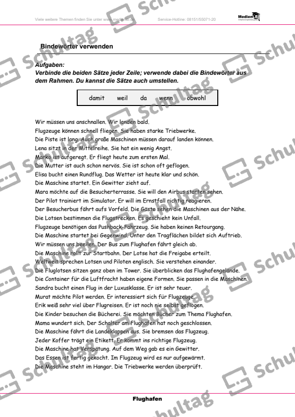 Redezeichen richtig setzen – Schultag