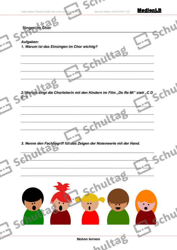 Eine Note, was ist das – Schultag