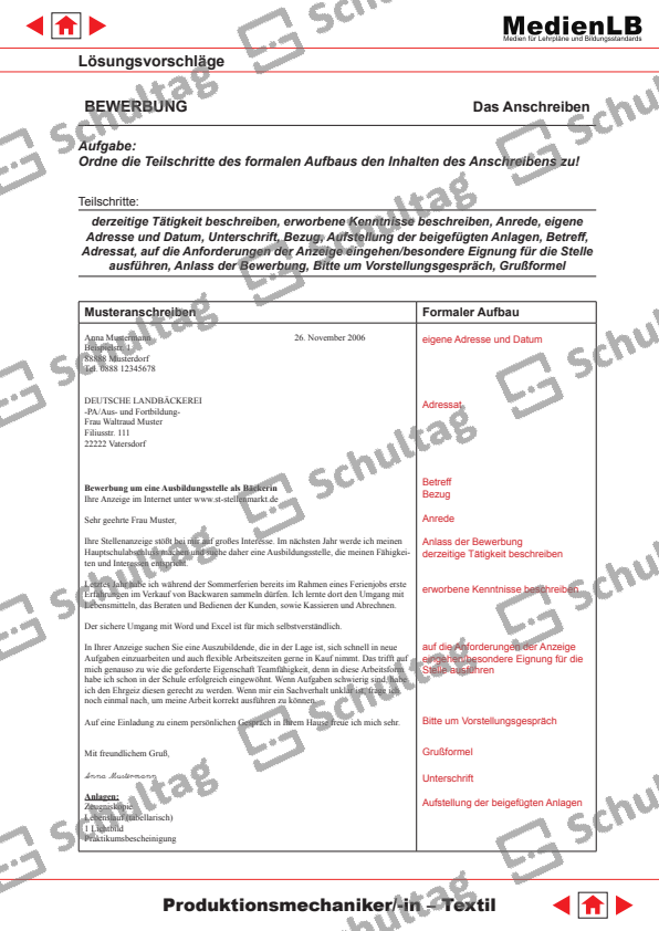 Bewerbung Das Anschreiben – Schultag Bewerbung Das Anschreiben – Schultag