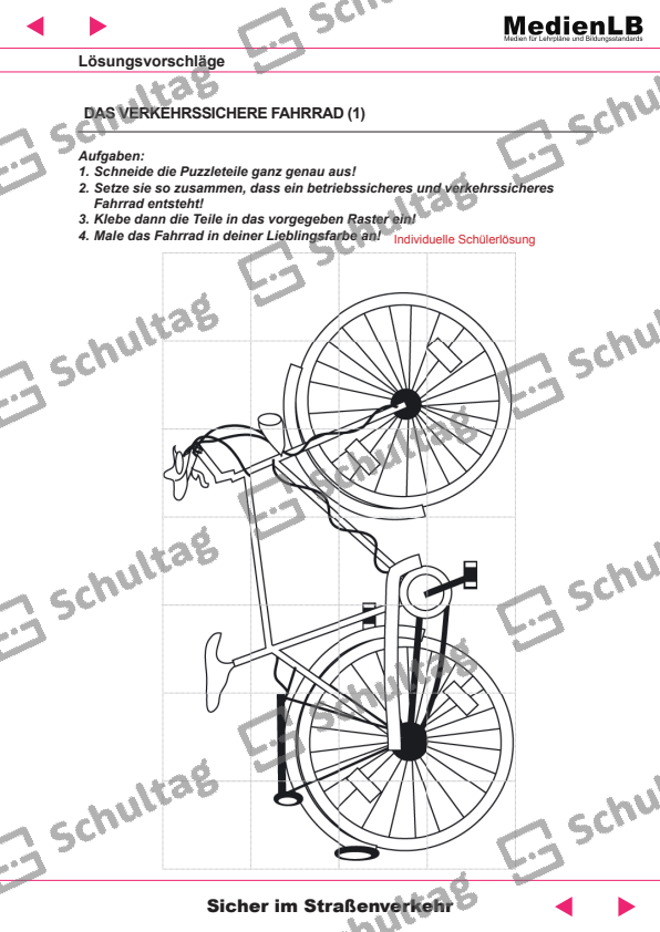 DAS VERKEHRSSICHERE FAHRRAD II – Schultag