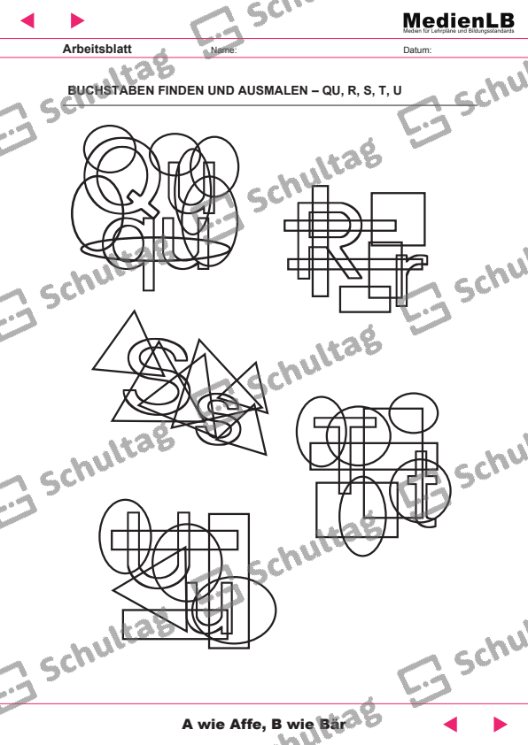 A wie Affe B wie Bär (Sammlung) – Schultag