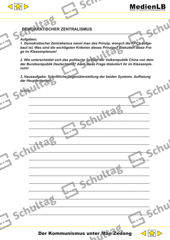 Diktaturen im 20. Jahrhundert (Sammlung) – Schultag