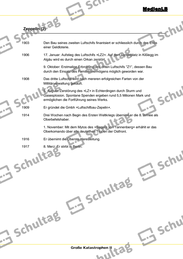 Zeppelin – Schultag