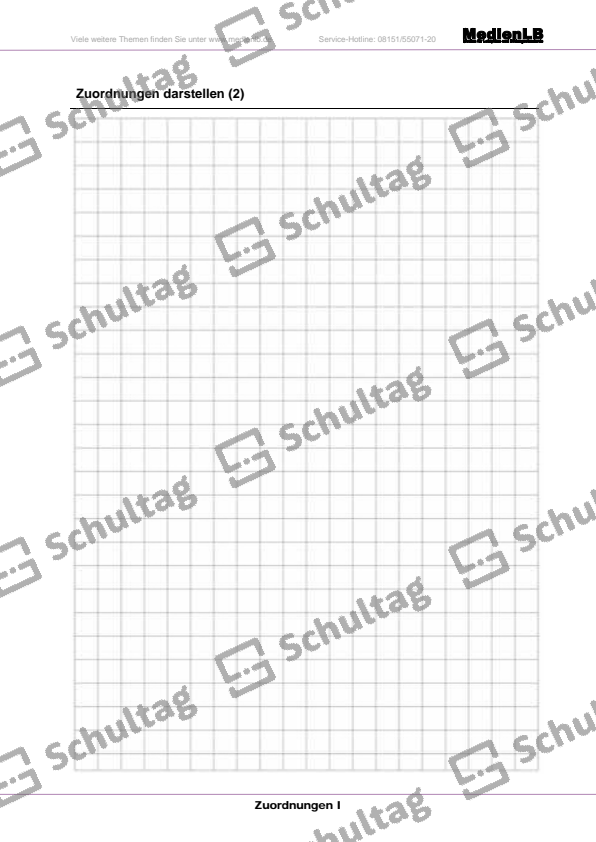 Zuordnungen darstellen – Schultag