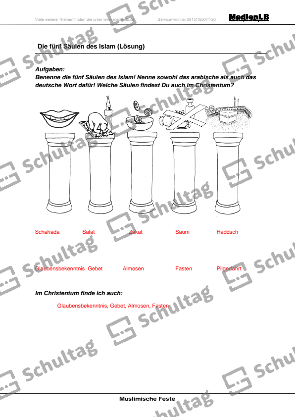 Fünf Säulen des Islam – Schultag
