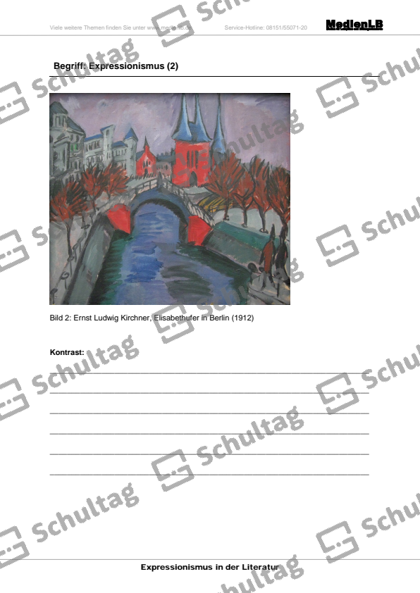 Begriff Expressionismus – Schultag