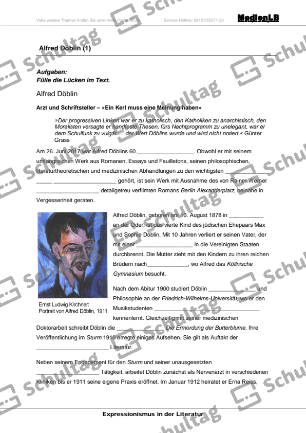 Begriff Expressionismus – Schultag