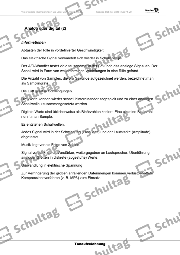 Analog oder digital – Schultag