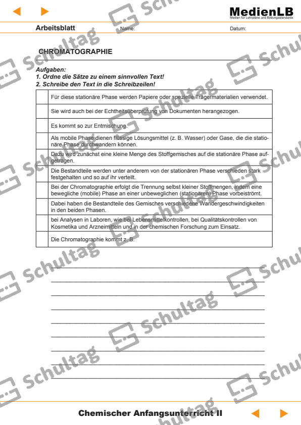 TRENNVERFAHREN – Schultag