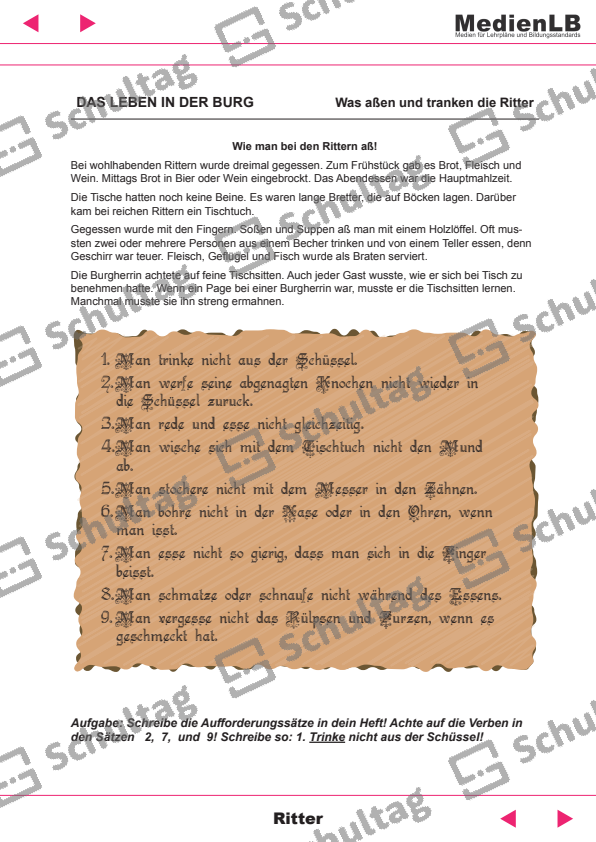 Ritter (Sammlung) – Schultag