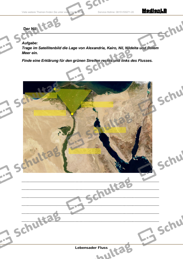 Der Assuan Staudamm – Schultag