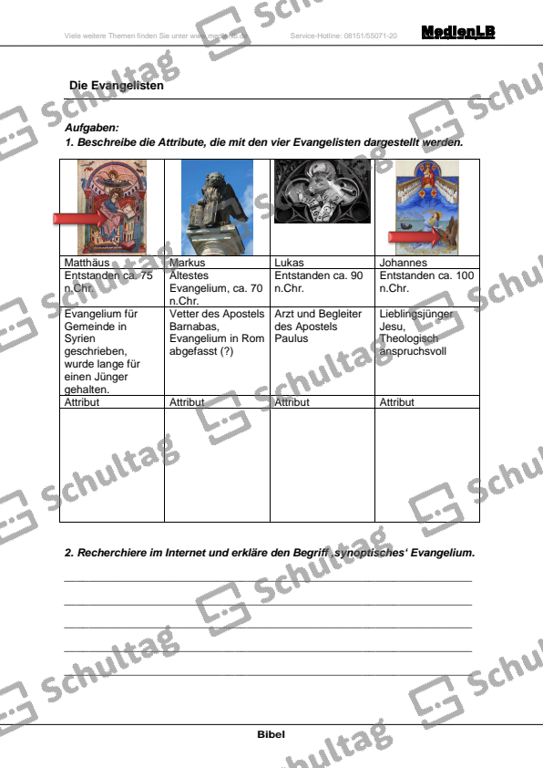 Der Auszug aus Ägypten – Schultag