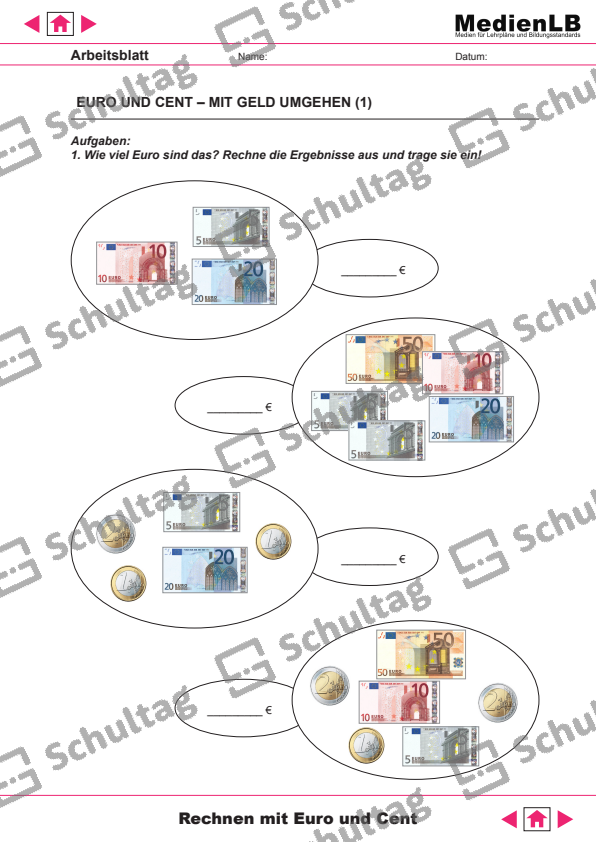 GELDWERTE – Schultag