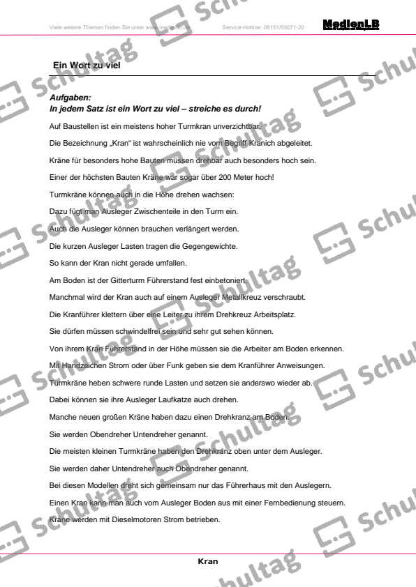 Was passt dem oder den – Schultag
