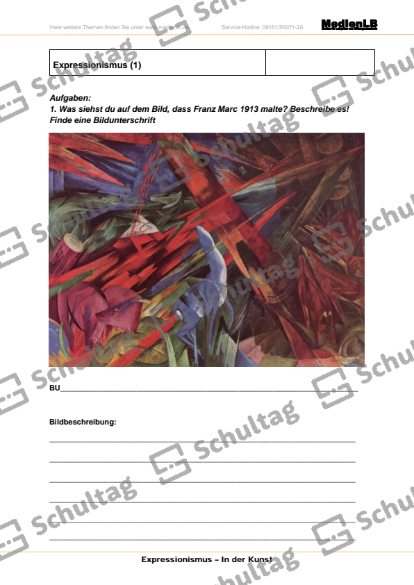 Expressionismus – Schultag