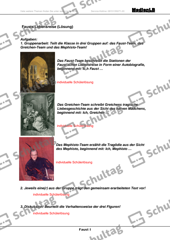 Fausts Lebensreise – Schultag