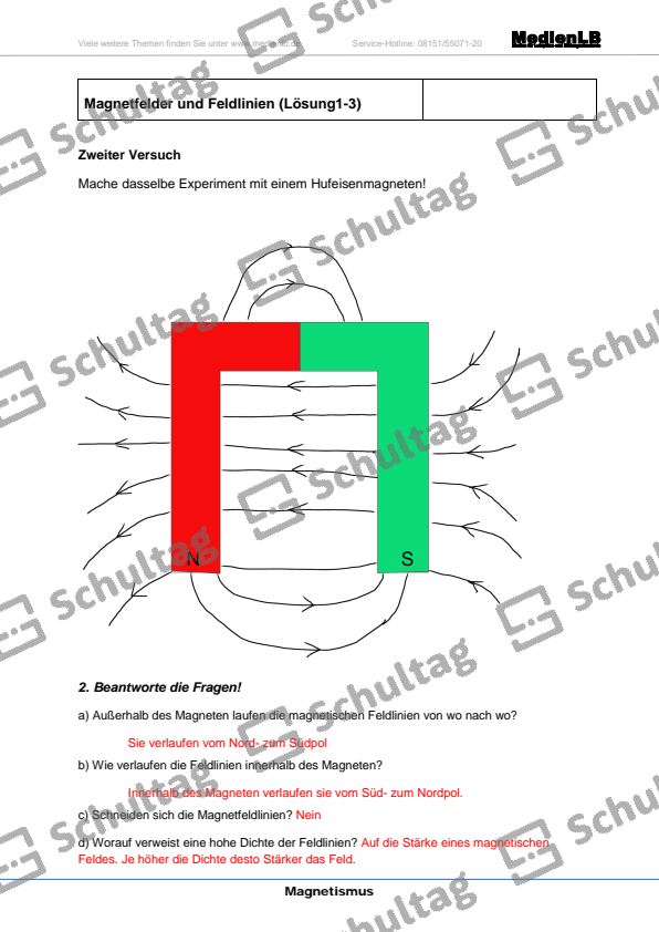 Magnetfelder und Feldlinien – Schultag