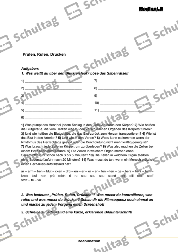 Notruf wählen – Schultag