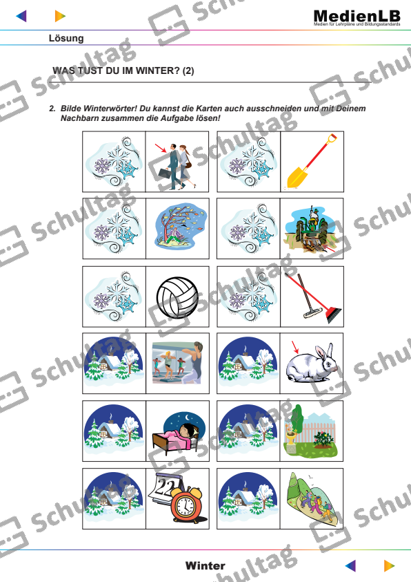 WAS TUST DU IM WINTER – Schultag