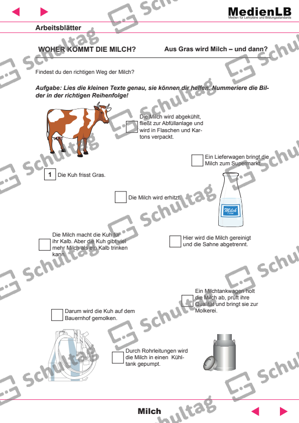 SPRICHWÖRTER RUND UM DIE MILCH – Schultag