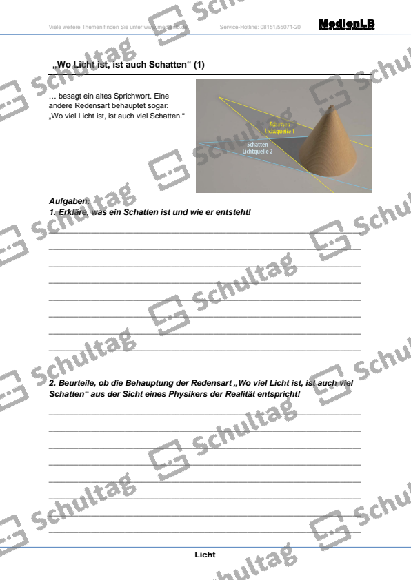 Licht (Sammlung) – Schultag