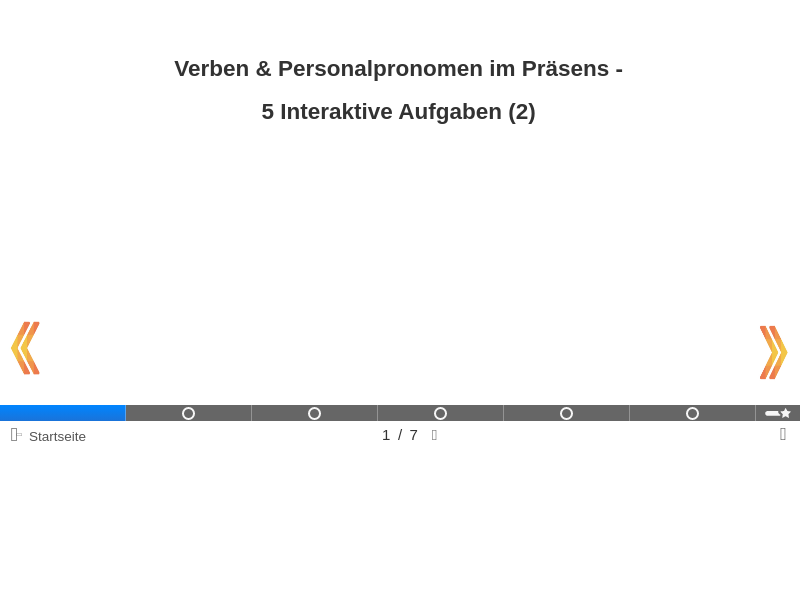 Das Verb (sein) im Präsens – 3 Interaktive Aufgaben – Schultag