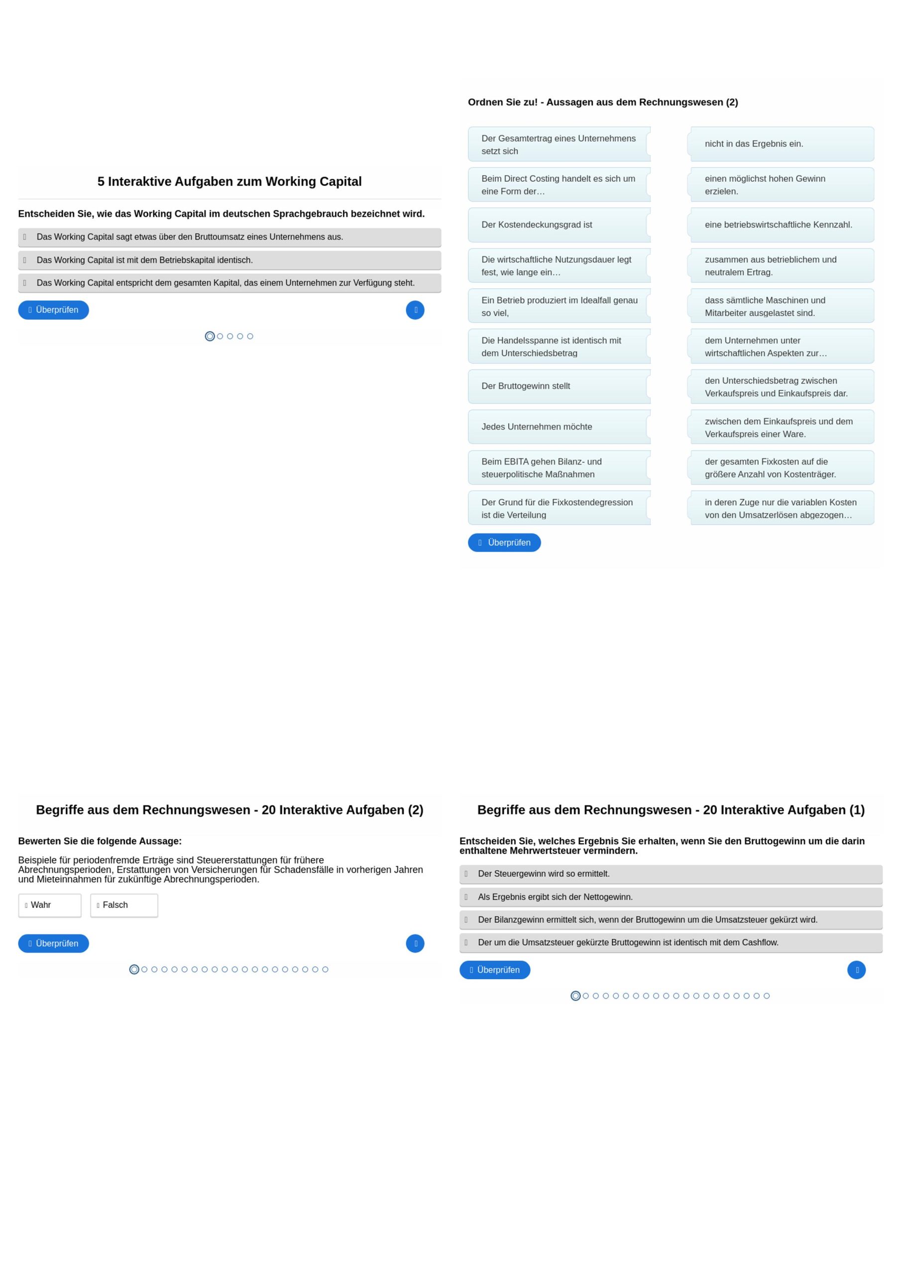 5 Interaktive Aufgaben zur Fixkostendegression – Schultag